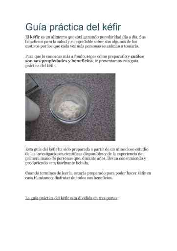 Guía práctica para disfrutar del kéfir: detectando su deterioro y ...